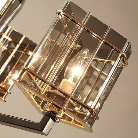 6 Light Modern Contemporary Single Tier Chandelier Light - Elegant ...