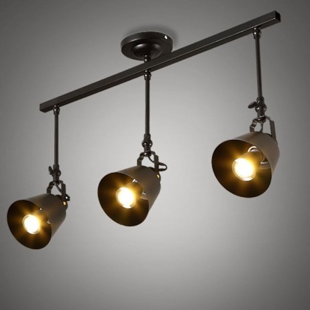 Rustic Iron Spotlight Countryside Vintage Ceiling Light - Elegant ...